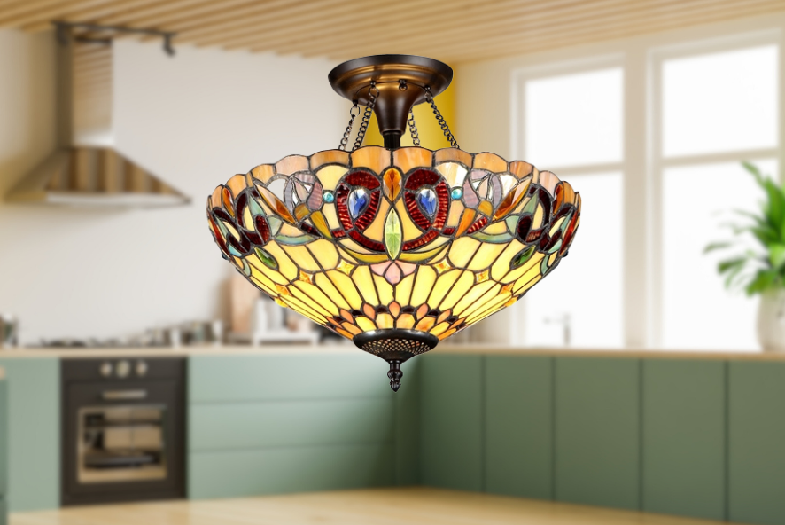 Tiffany Ceiling Fan Lights & Shades – TiffanyLamps.com